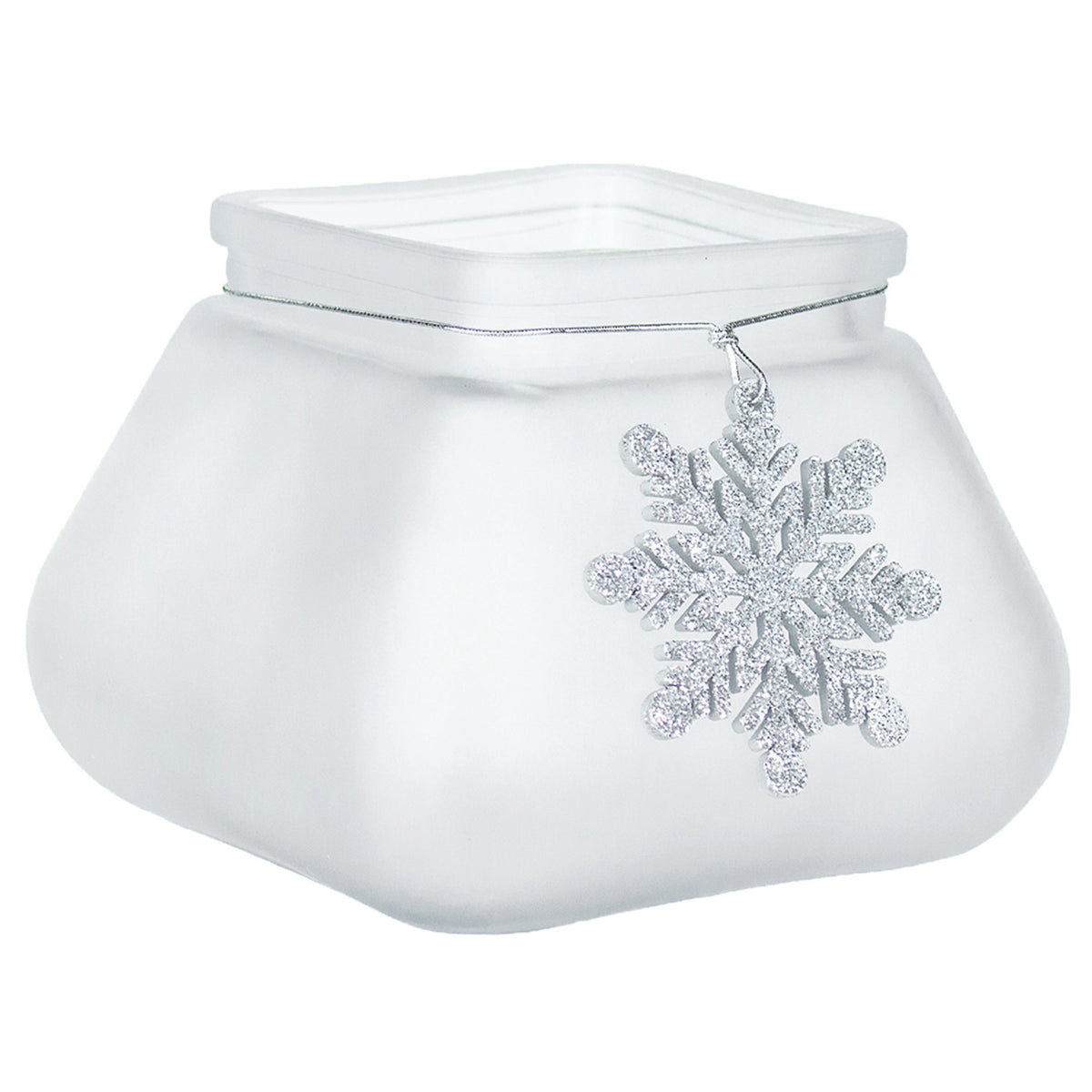 3275-12-1367 Snowflake Frost 4" Rosie Posie Square Vase - 12/Cs ...